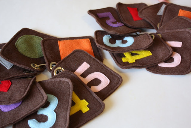 Felt Flash Cards / Memory Game Free Pattern - Sew Much Ado