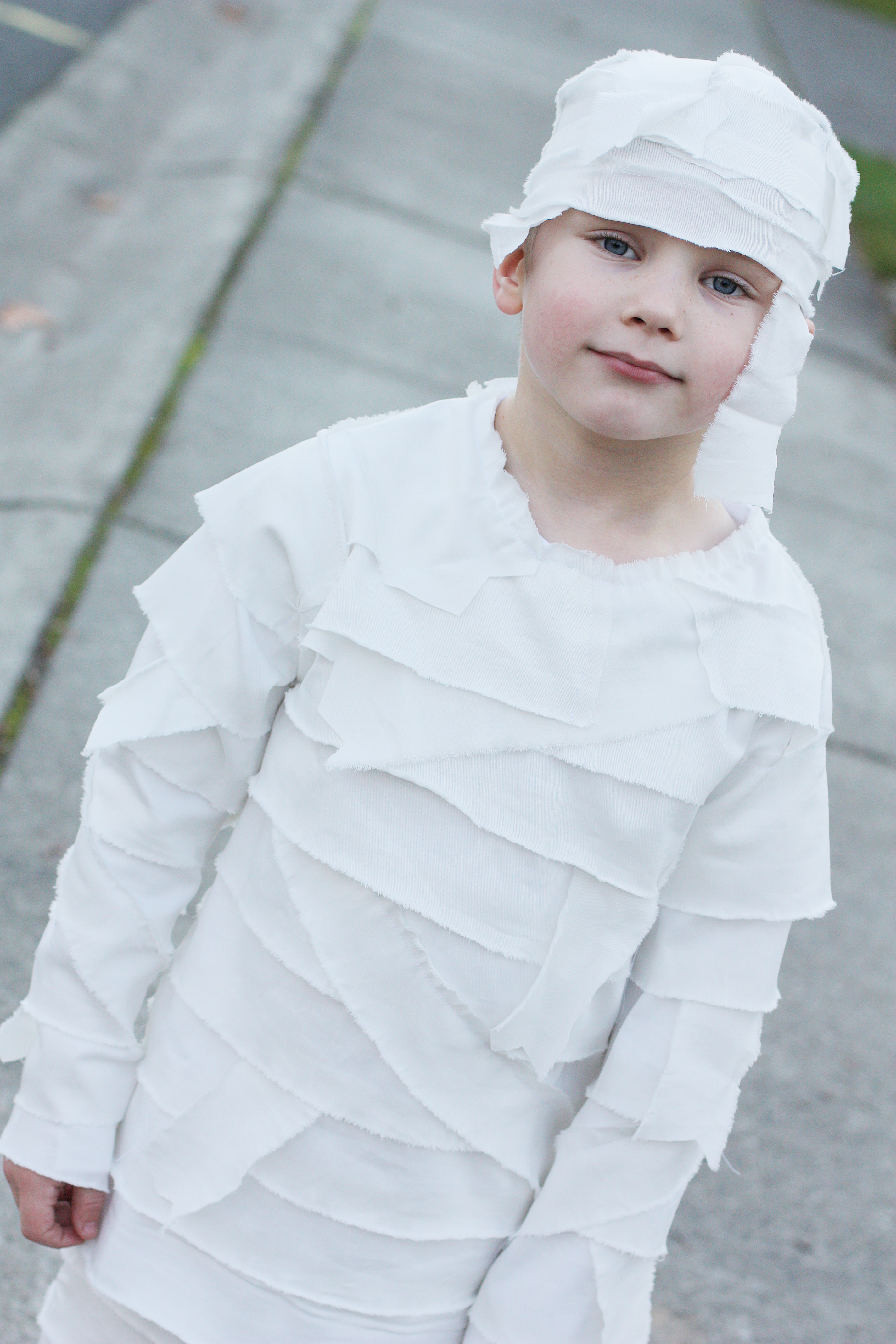 DIY Mummy Costume For Kids Sew Much Ado DIY Mummy Costume For Kids Sew Much Ado