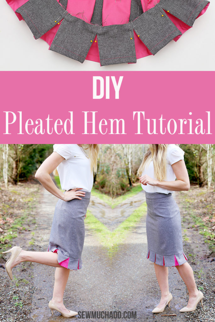Peekaboo Pleated Hem Tutorial - Sew Much Ado