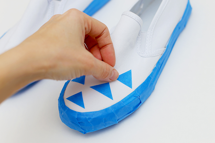 DIY Geometric Painted Shoes Tutorial - Sew Much Ado