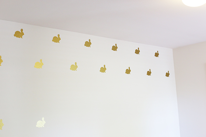 DIY Vinyl Bunny Wall - Sew Much Ado