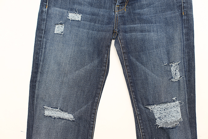 How to Distress Jeans Tutorial - Sew Much Ado