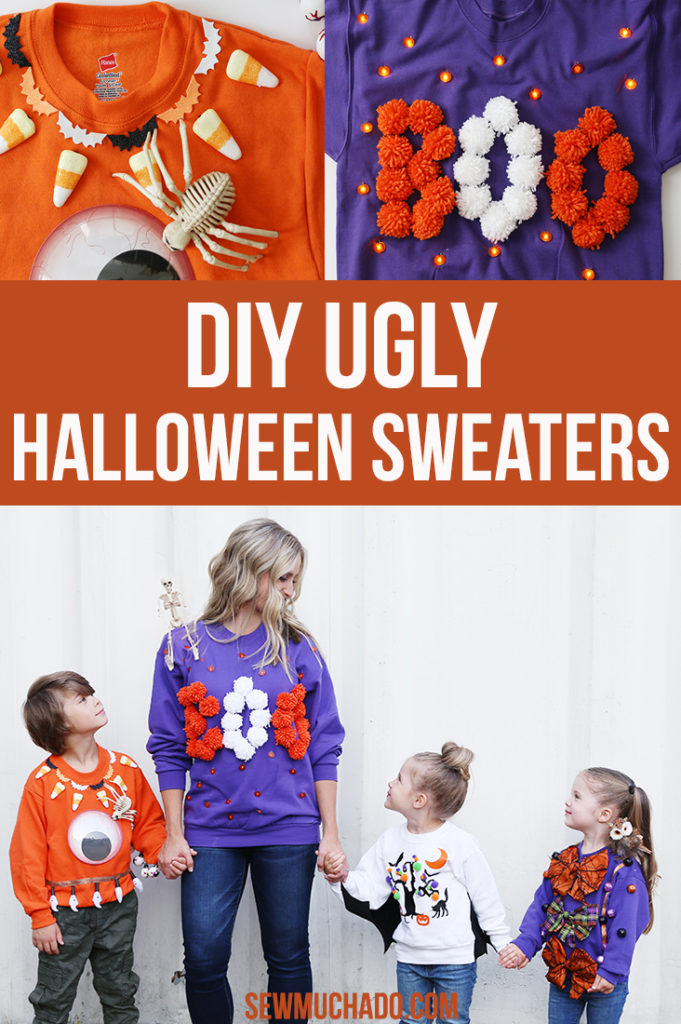 DIY Ugly Halloween Sweaters - Sew Much Ado