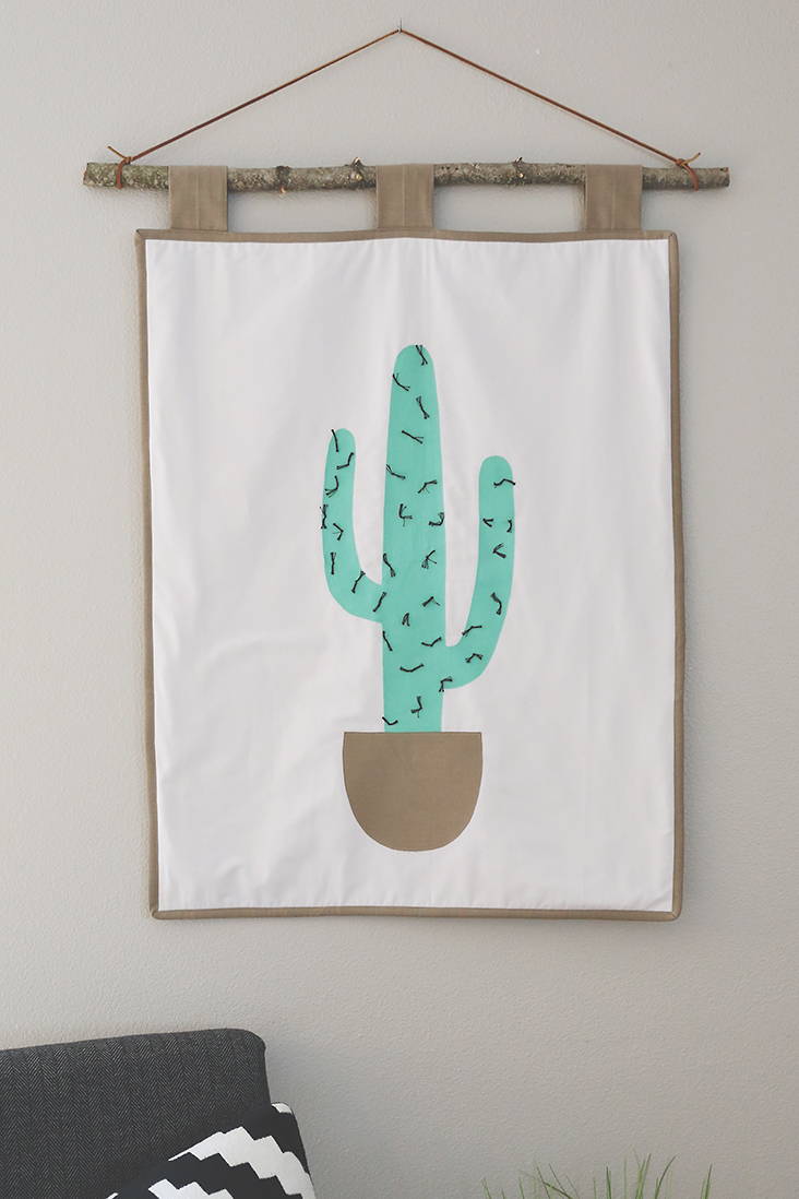 Cactus Wall Hanging Free Pattern - Sew Much Ado