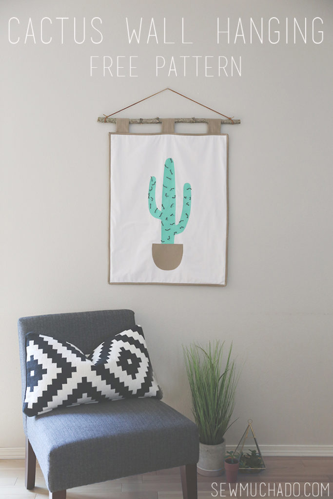 Cactus Quilted Wall Hanging Free Pattern - Sew Much Ado
