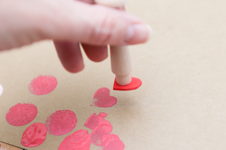 Valentine's Day Craft Stamp Art Tutorial {+ Free Printable!} - Sew Much Ado