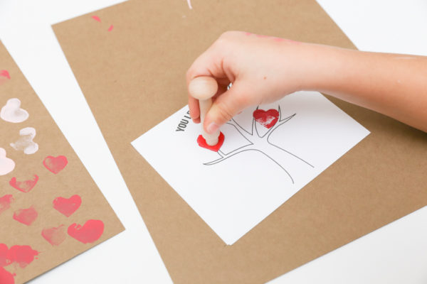 Valentine's Day Craft Stamp Art Tutorial {+ Free Printable!} - Sew Much Ado