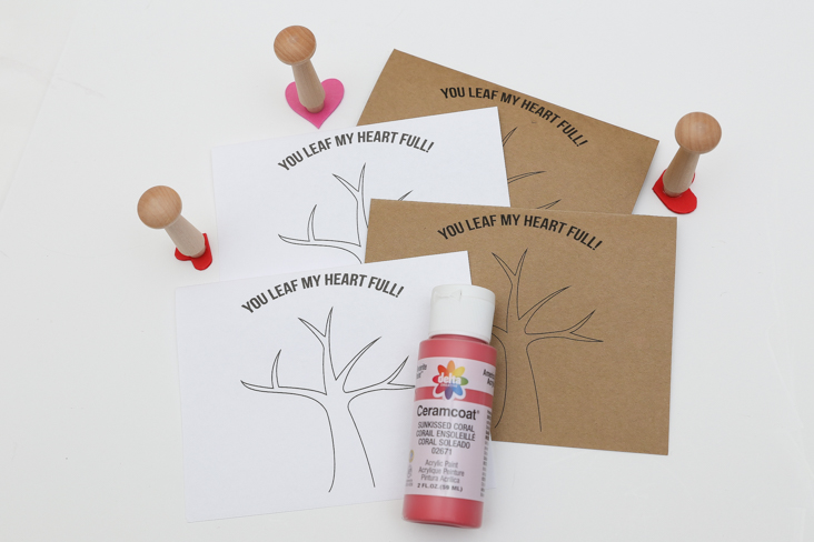 Valentine's Day Craft Stamp Art Tutorial {+ Free Printable!} - Sew Much Ado