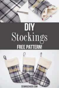 DIY Christmas Stocking Pattern - Free! - Sew Much Ado