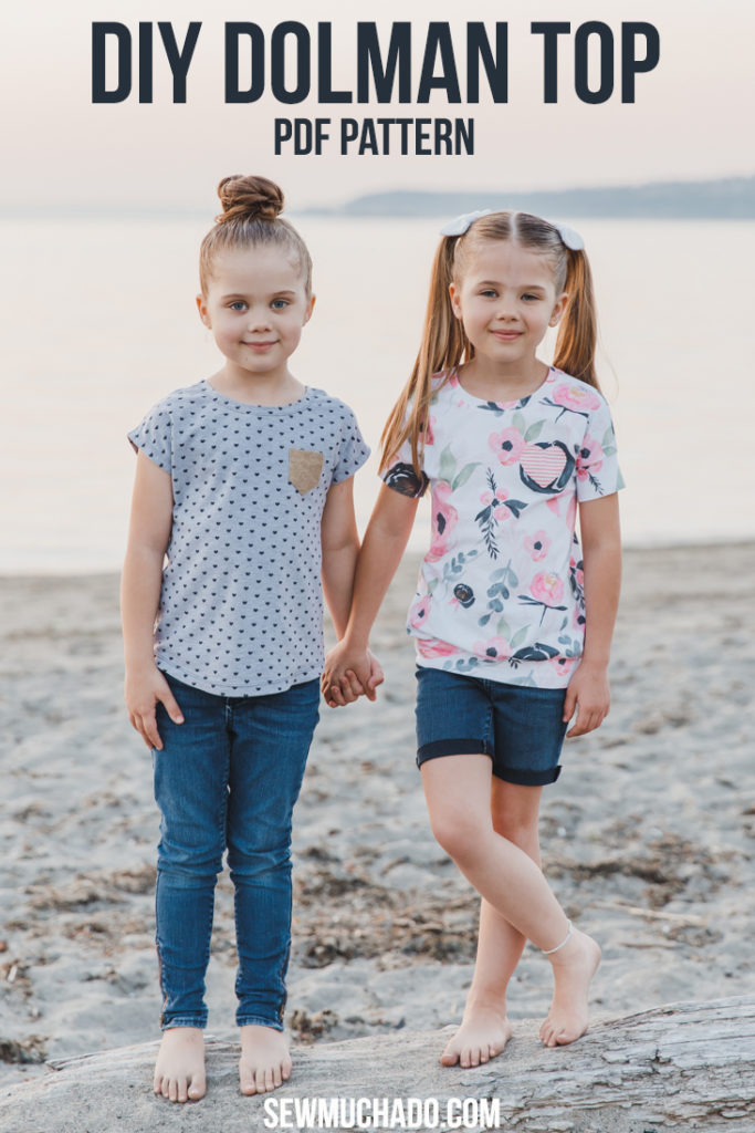 Girl's Dolman Top Pattern - Sew Much Ado