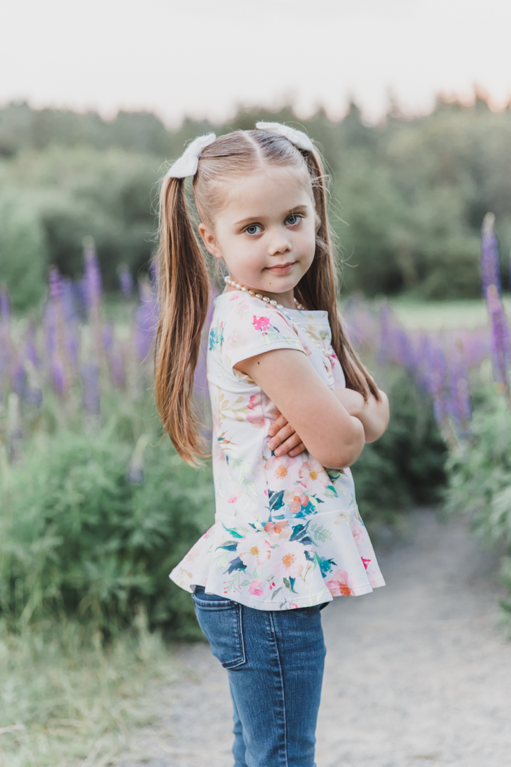 Girl's Peplum Top Pattern: Floral Edition - Sew Much Ado