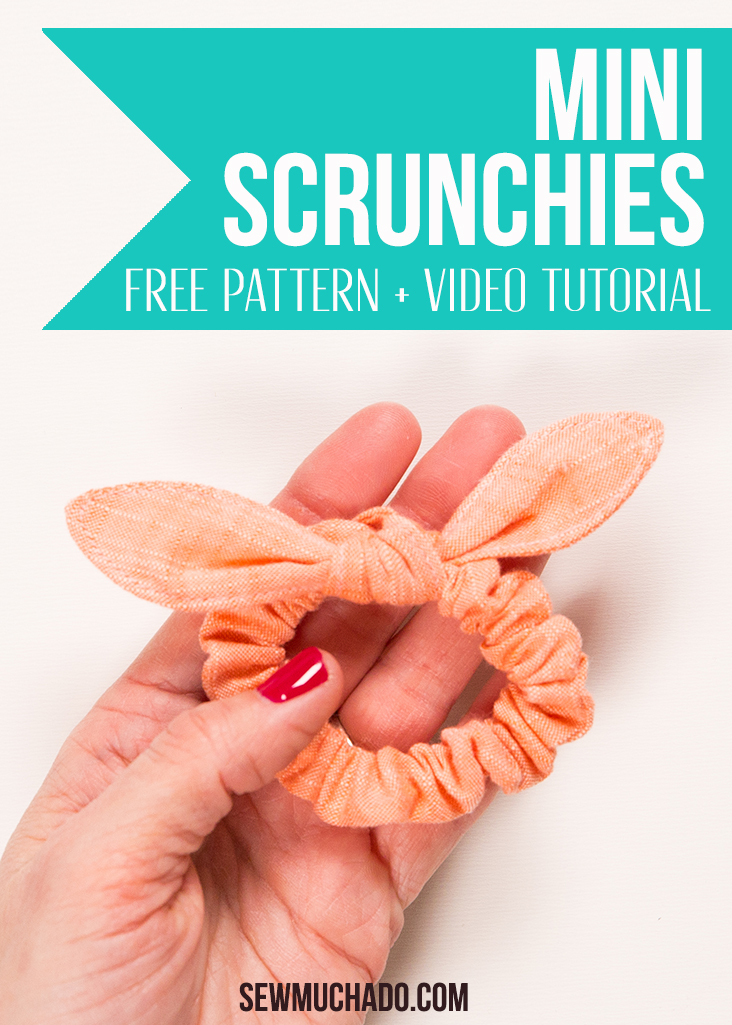 DIY Bow Scrunchies - Mini Style! - Sew Much Ado