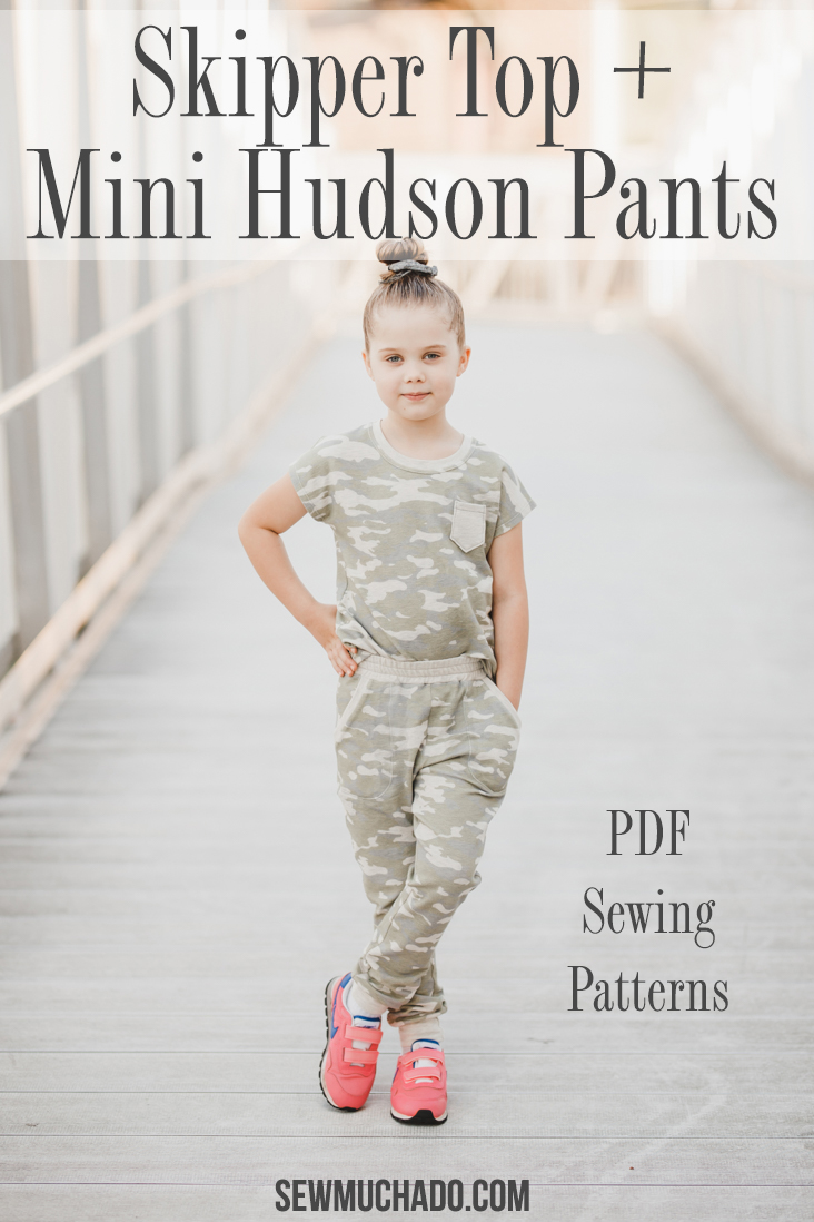 Mini Hudson Pants + Skipper Top Jogger Set - Sew Much Ado