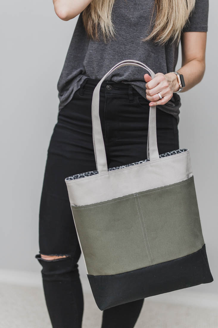 Wool + Wax Tote PDF Pattern - Sew Much Ado