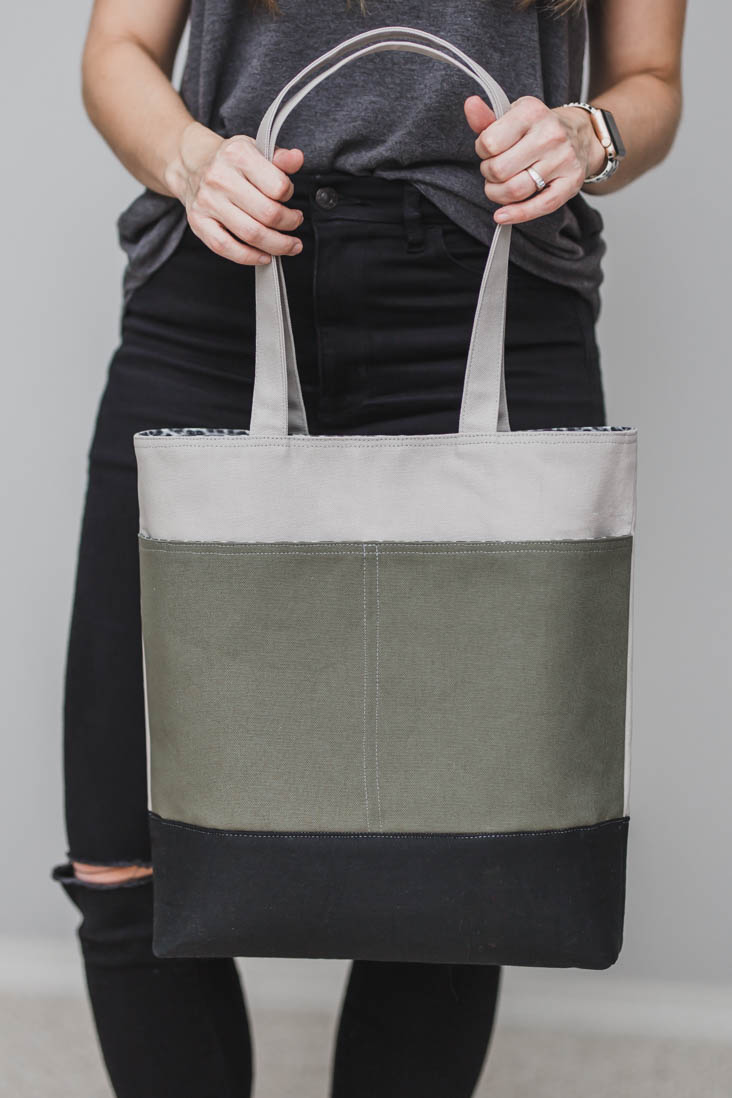 Wool + Wax Tote PDF Pattern - Sew Much Ado