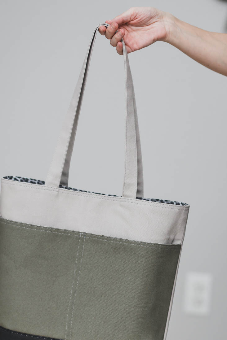Wool + Wax Tote PDF Pattern - Sew Much Ado