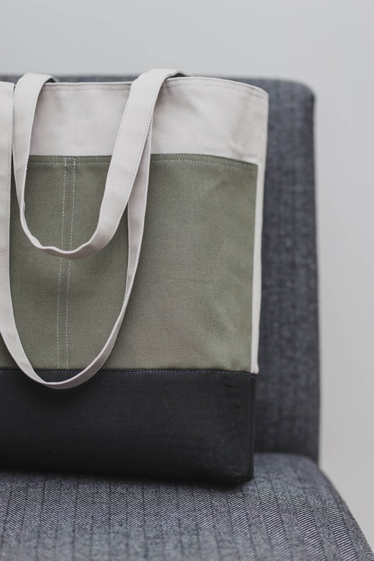 Wool + Wax Tote PDF Pattern - Sew Much Ado
