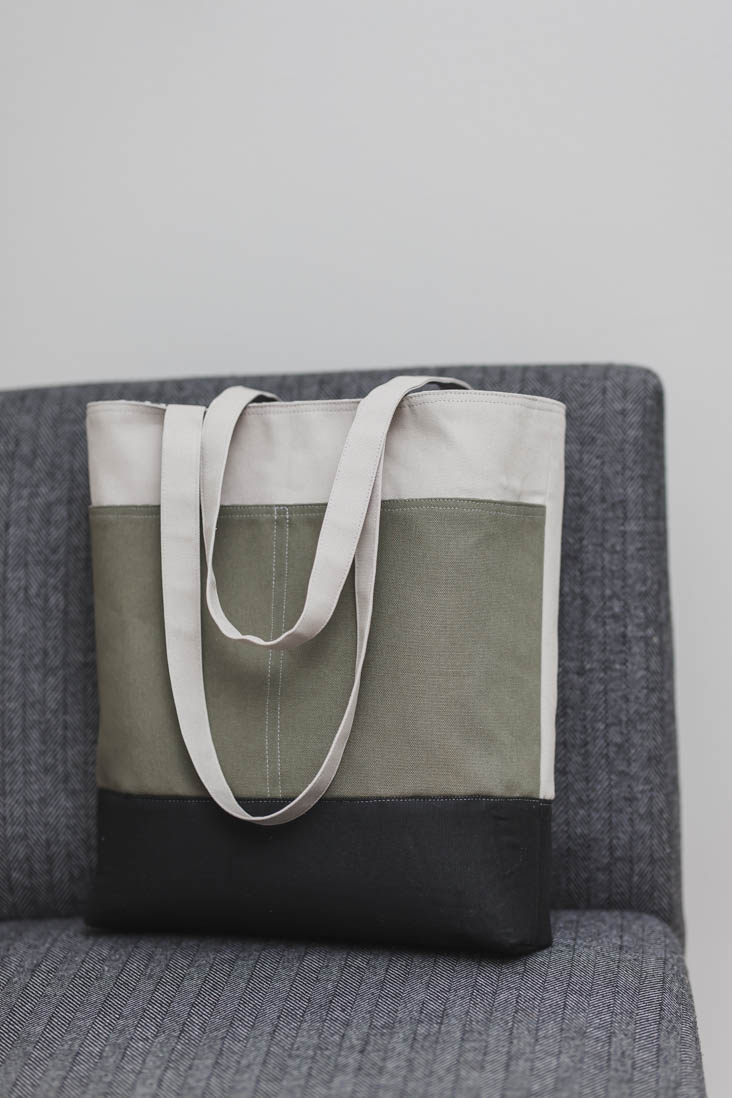 Wool + Wax Tote PDF Pattern - Sew Much Ado