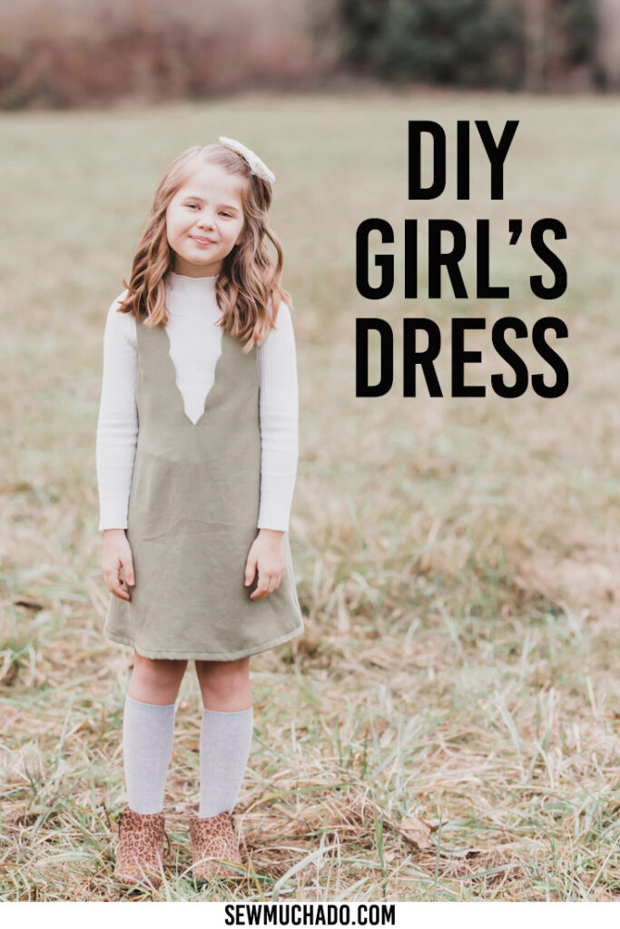 DIY Scalloped Jumper Dress - Sew Much Ado