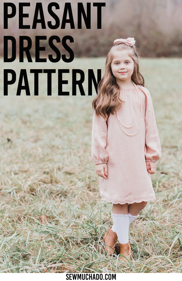 Girl's Peasant Dress Pattern - Sew Much Ado