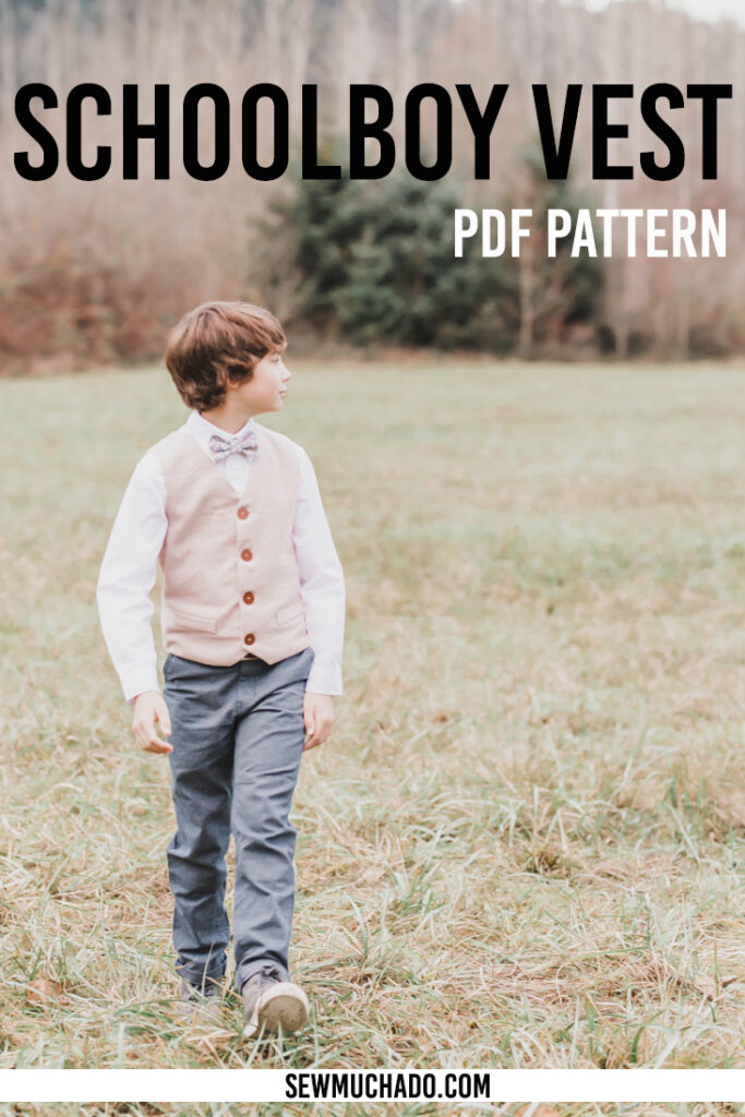 Boy's Vest Pattern for Christmas - Sew Much Ado